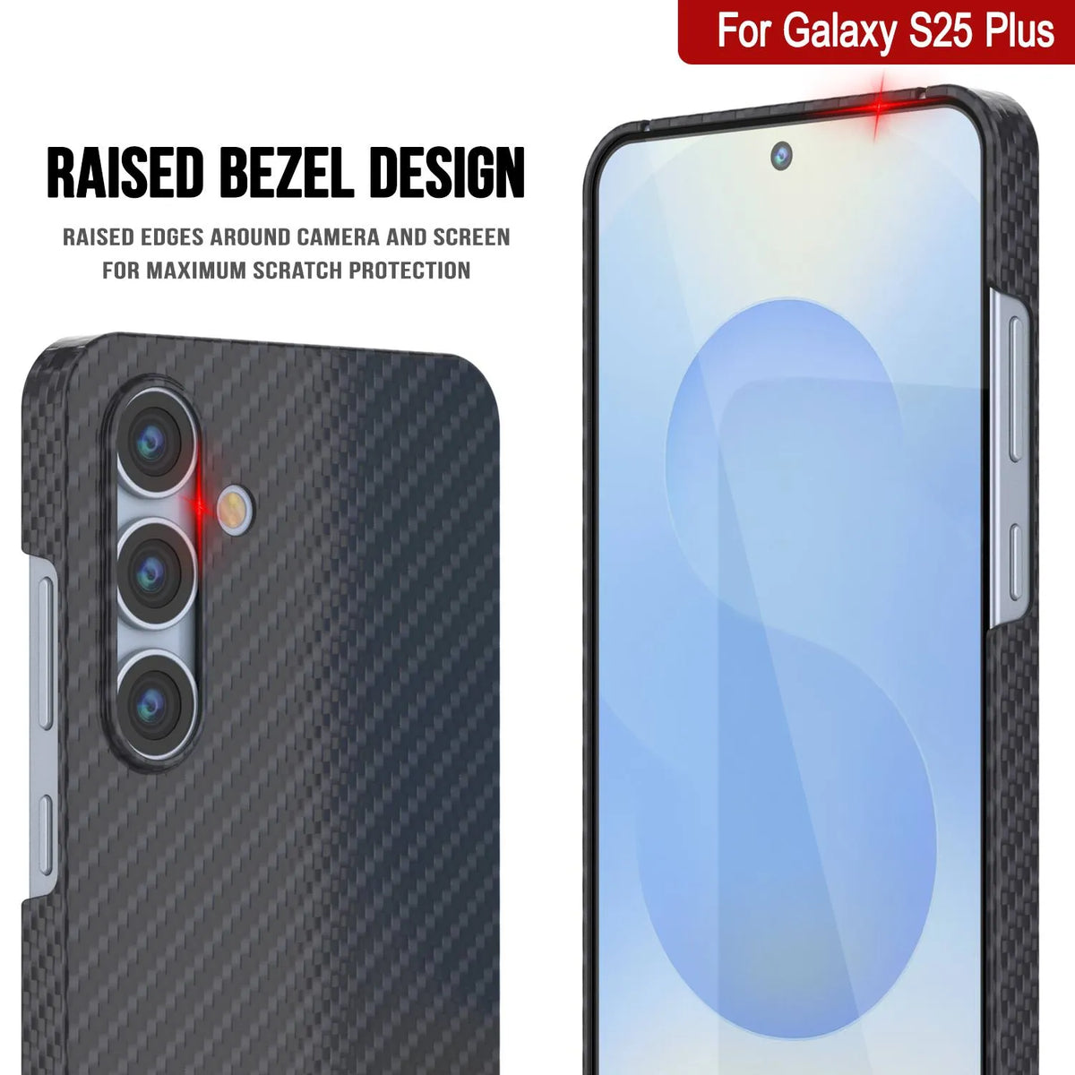 Punkcase Galaxy S25 Plus Carbon Fiber Case [AramidShield Series] Ultra ...